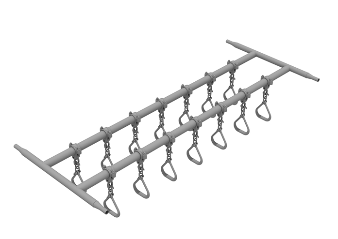 Double Straight Swinging Ring Ladder | IPEMA